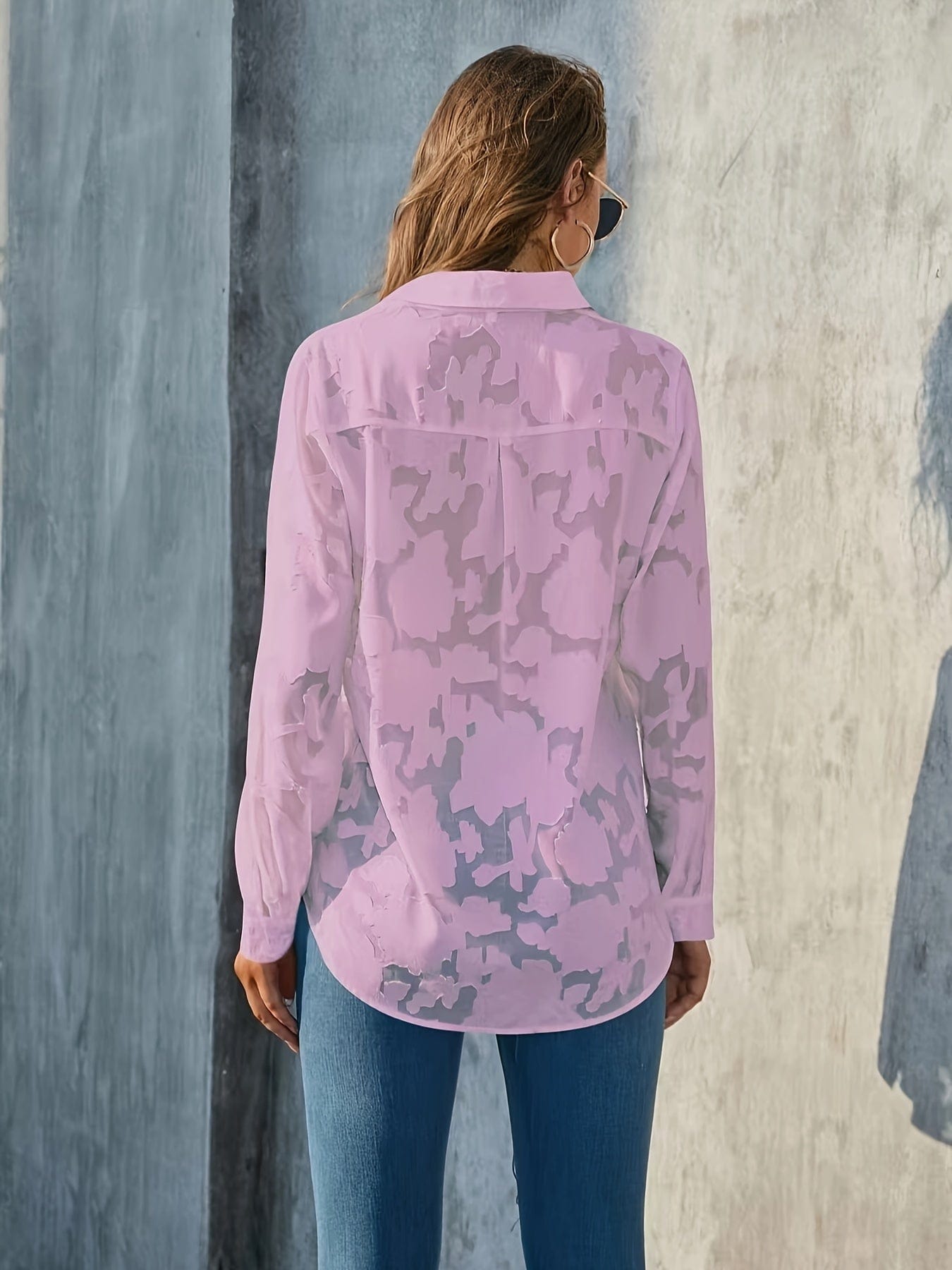 Floral Blouse Women's Spring Elegant Top | The Nichole Collection